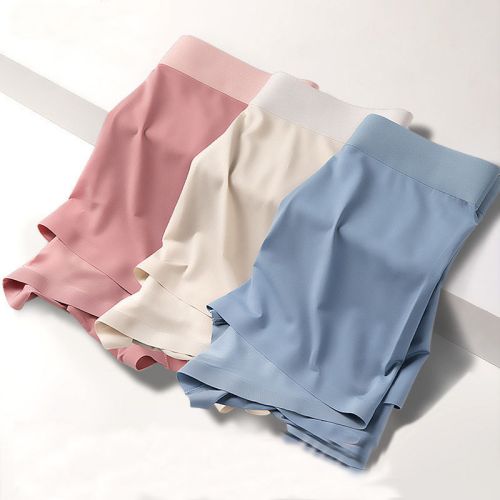 Men's boxer ice silk microfiber fabric with graphene lining bonded one ...