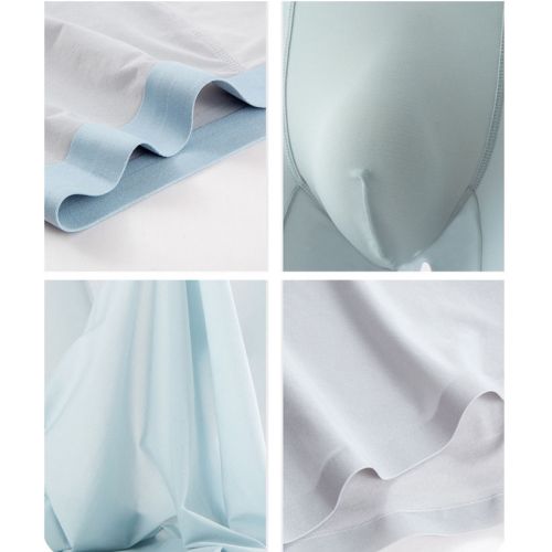 Men's boxer ice silk microfiber fabric with graphene lining bonded one ...